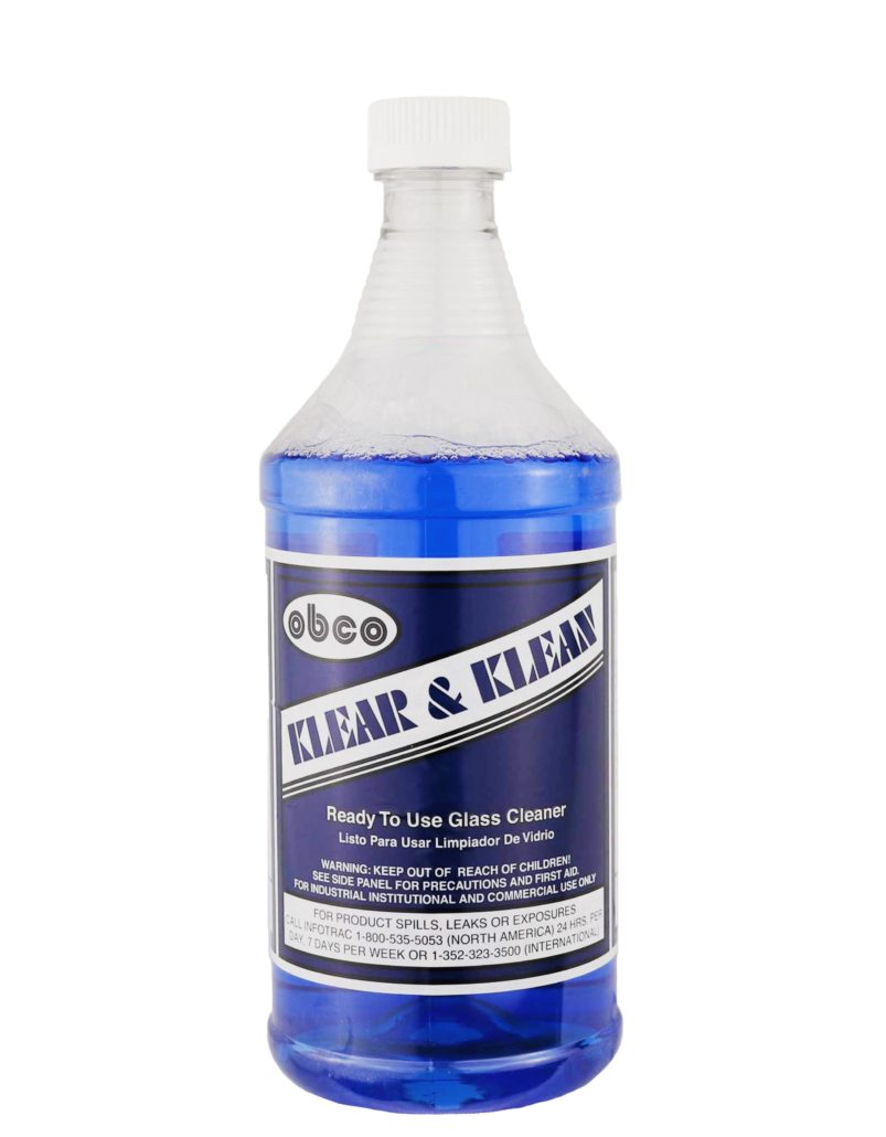 Klear & Klean Glass Cleaner - OBCO Chemical Corporation - Janitorial ...