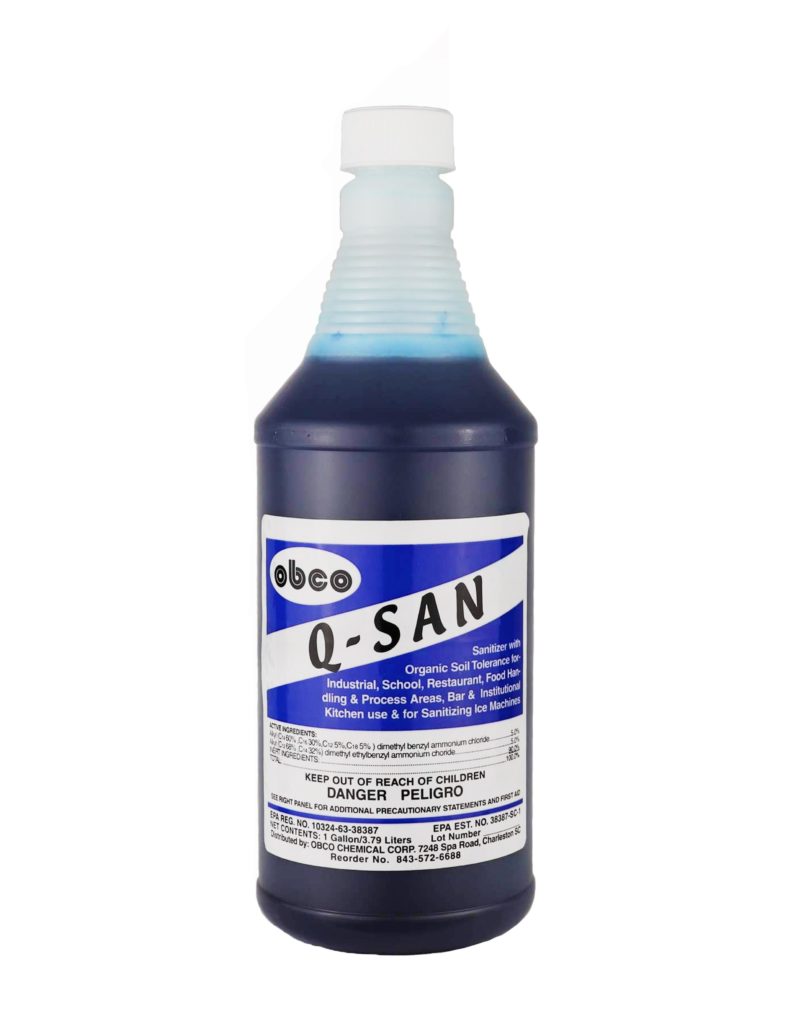 Q-San Disinfectant Sanitizer - OBCO Chemical Corporation - Janitorial ...